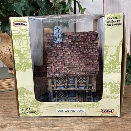 CONFLIX 6802 GUILD MASTER’S HOUSE 28mm Scale- Assembled Painted RTP for ...