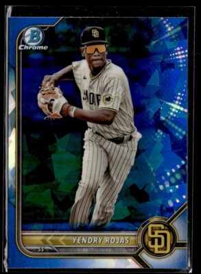 2022 Bowman Draft Chrome Sapphire Yendry Rojas San Diego Padres #BDC-2 ...