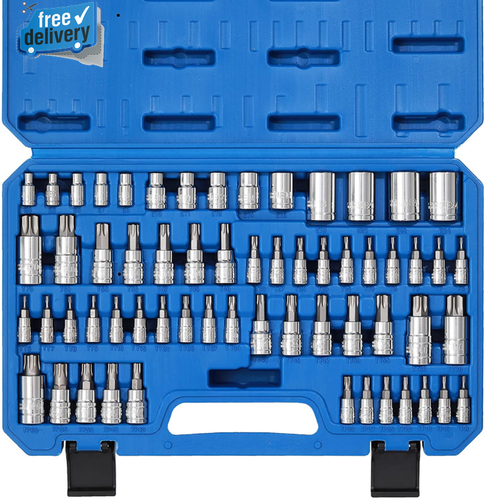 Master Torx Bit Socket and External Torx Socket Set, 60-Piece Set, S2 ...