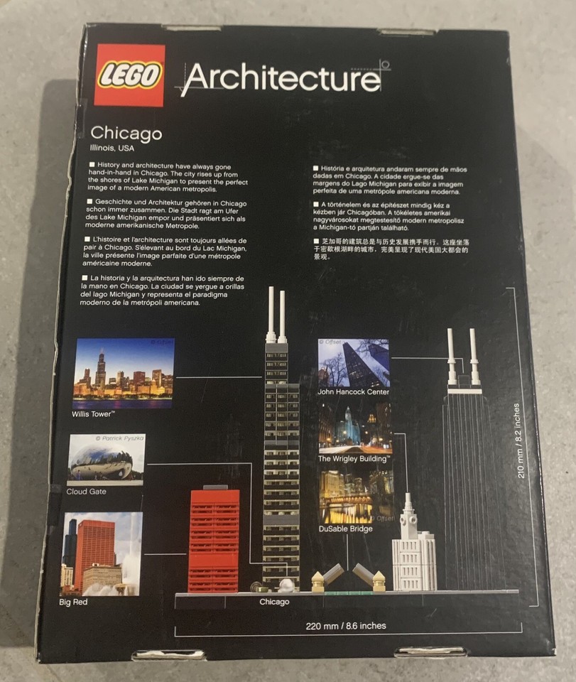 LEGO ARCHITECTURE: Chicago (21033) 673419264402 | eBay