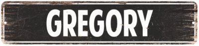 GREGORY Personalized Street Sign Home Decor Chic Gift 4x18 104180003247 ...