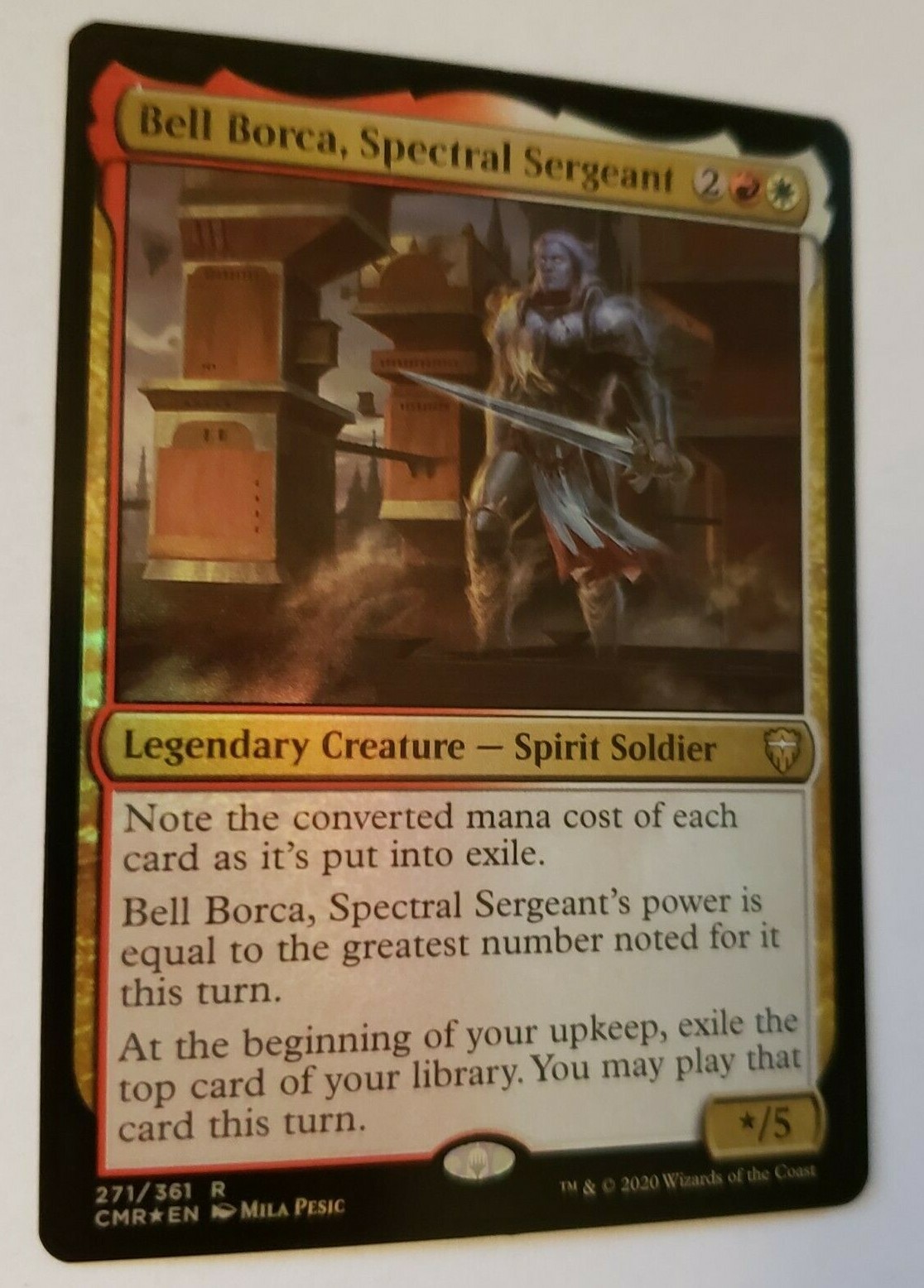 MTG 2020 Commander Legends CMR Bell Borca, Spectral Sergeant 271/361 R ...