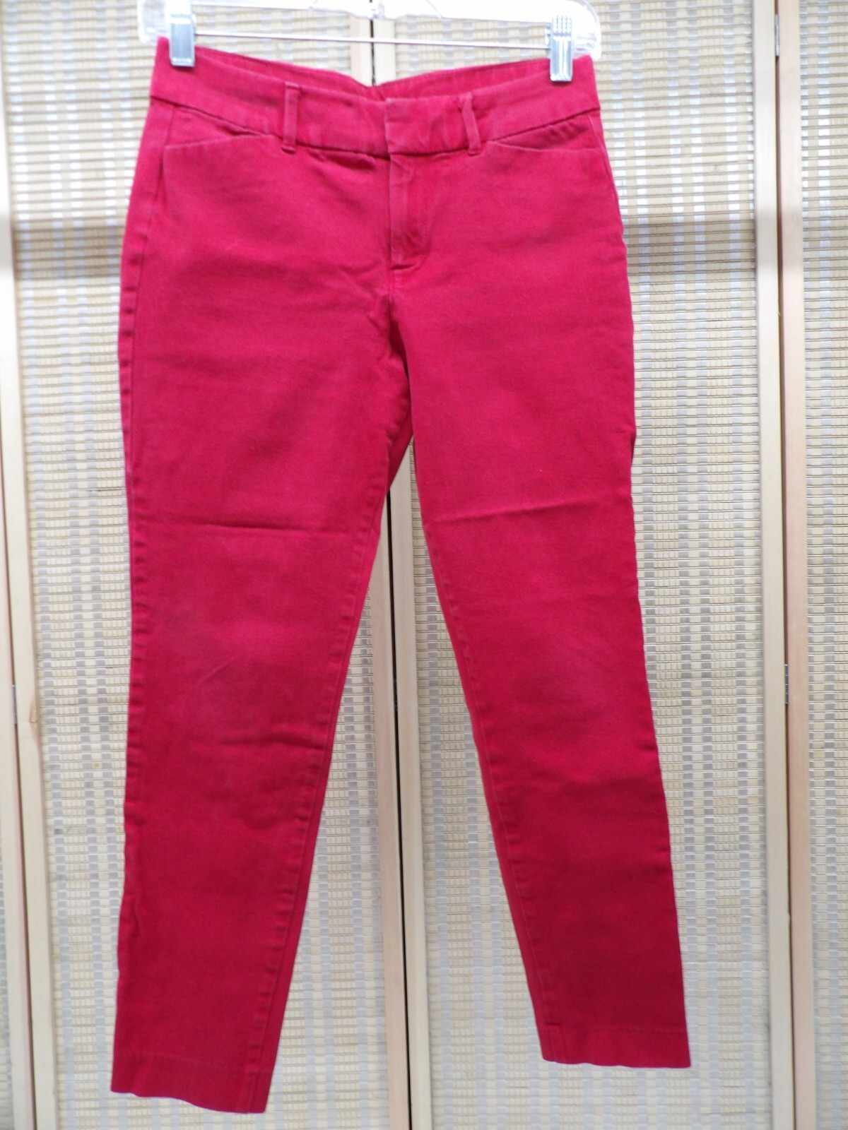 Women's Old Navy Pixie Red Stretch Pants Size 4 (28x25) | eBay