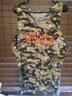 new Merica cross body T Shirt camouflage XL | eBay