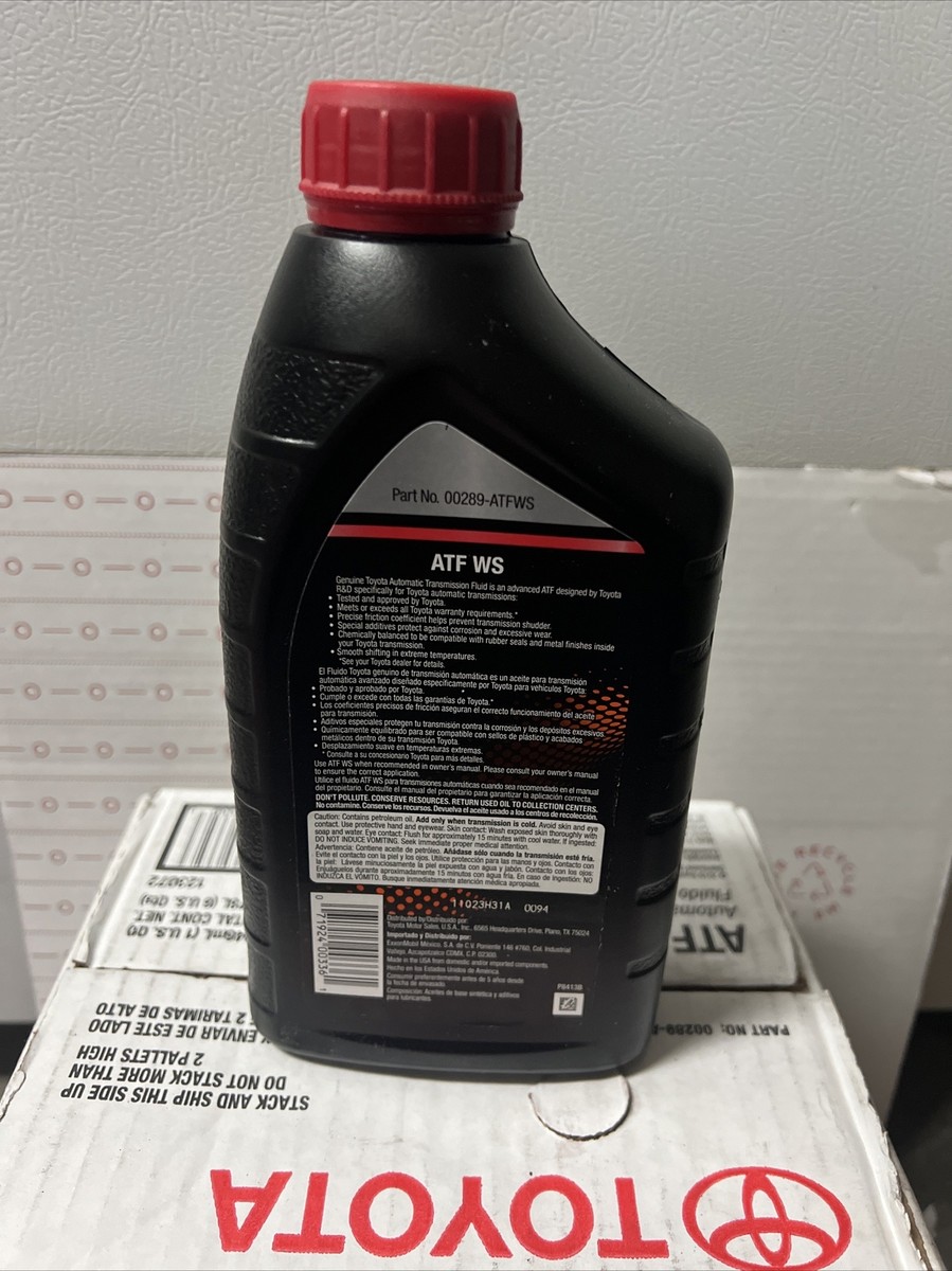 WS Fluid 6 Pack OEM Toyota Genuine ATF WS - 6 Liter Pack For Toyota ...