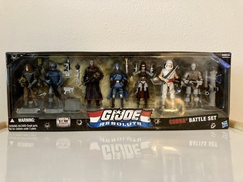 G.I. Joe Resolute Cobra Battle Set – Hasbro 2010 – 7-Pack MIB – Zartan ...