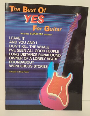 The Best Of Yes For Guitar-Super-Tab Notation by Doug Frueler. Stapled ...