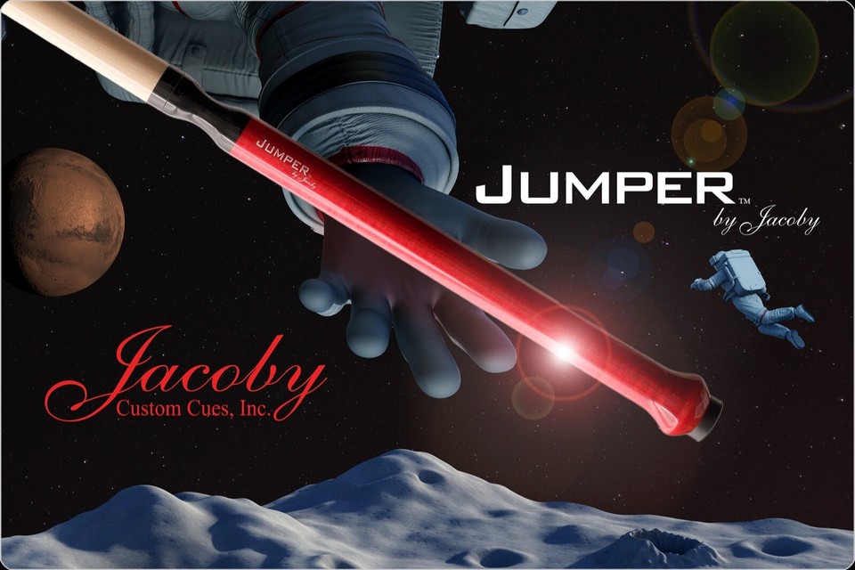 JACOBY JUMP CUE THE JUMPER BLACK STAIN NEW DESIGN FREE SHIPPING FREE CASE TOO!! | eBay