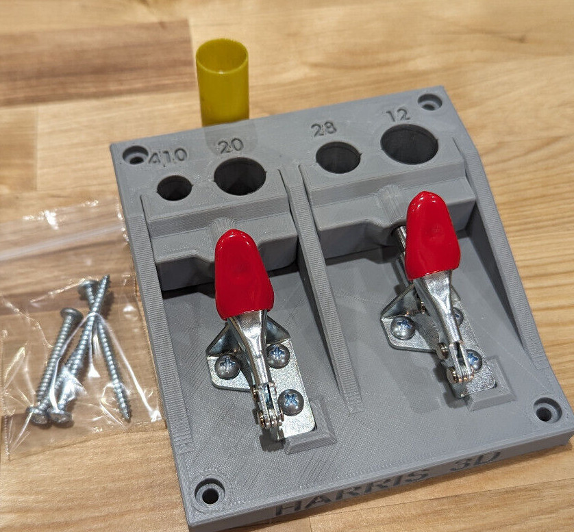 ***NEW*** Shotgun Shell Hull Roll Crimp Clamp Vise 12 20 28 410 Guage ...