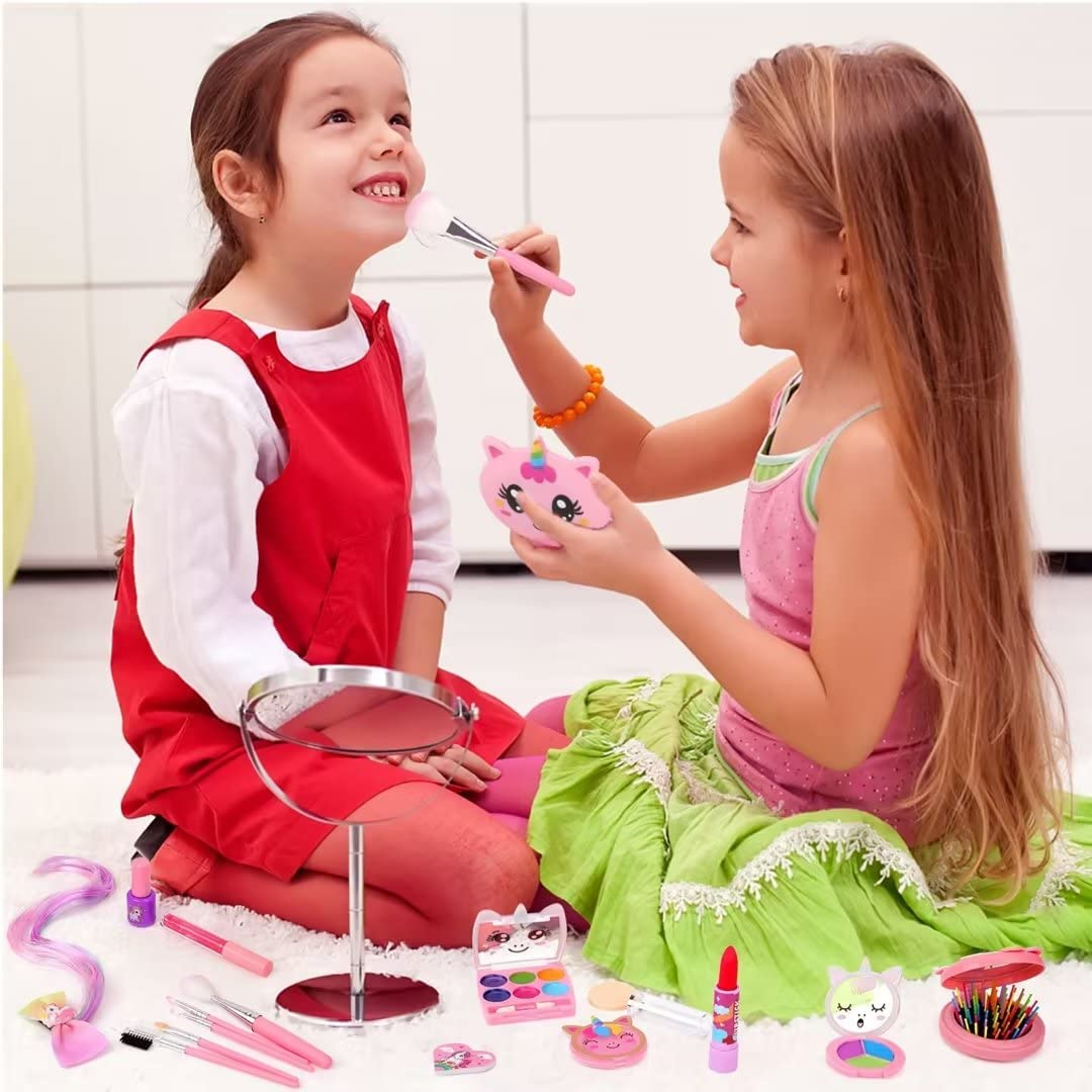 Kids Washable Makeup Girls Toys - Girls Makeup Kit for Kids Make up Set ...