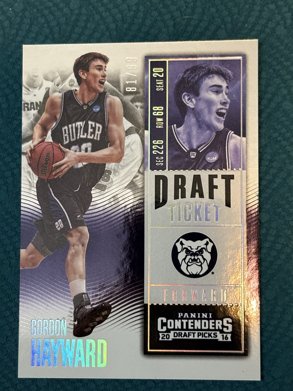 Gordon Hayward 2016 Contenders Draft Picks #34 Draft Ticket /99 Price ...