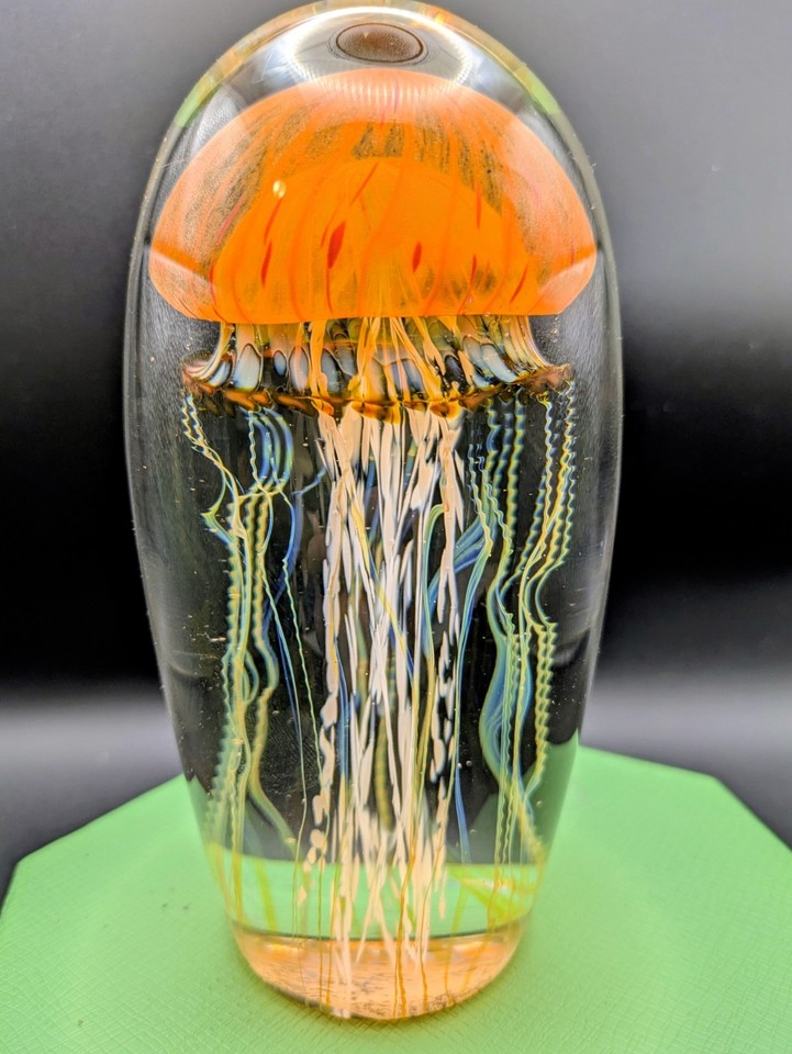 5 1/2" Pacific Coast orange Satava Jellyfish - Signed and Dated | eBay