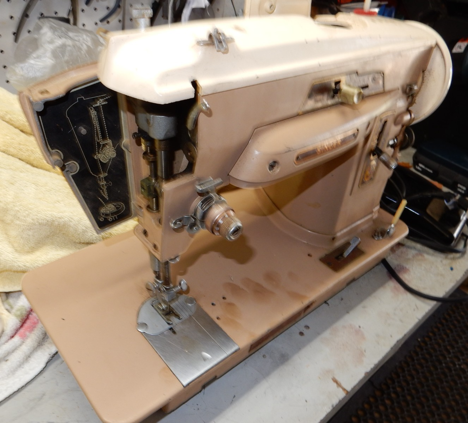SINGER Model 403 Slant-Needle SEWING MACHINE Excellent Tested & Working ...