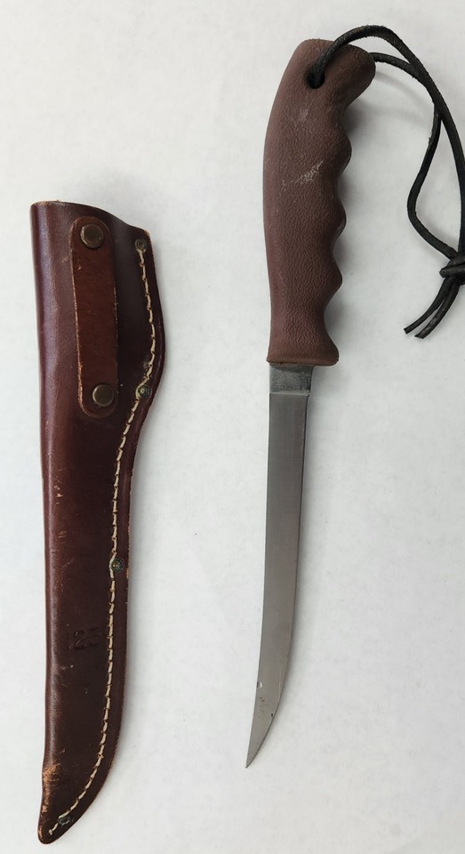Two Knives, Buck USA Filet knife and Maxam boot knife, both with ...