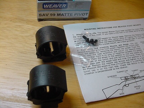 Savage 99 Vintage WR Weaver Matte Pivot Swing Away Mount Bases & 1 ...
