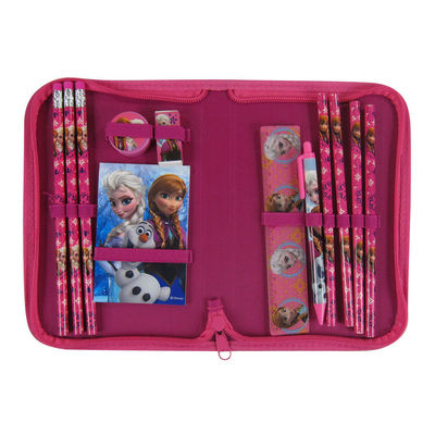 New 13pc Hot Pink Disney Frozen Anna Elsa Pencils Pen Stationery School ...