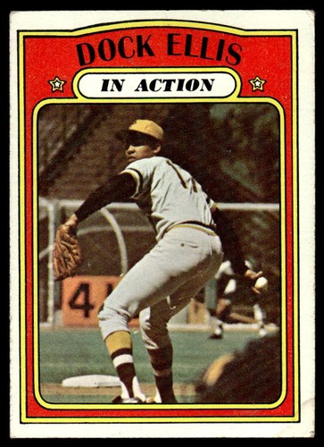 1972 Topps Dock Ellis #180 Pittsburgh Pirates Baseball Card | eBay