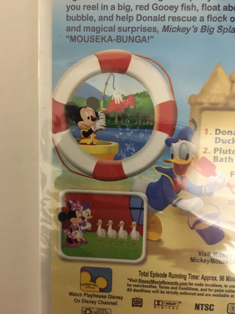 Mickey Mouse Clubhouse:Mickeys Big Splash (DVD 2009)RARE VINTAGE-SHIP N ...