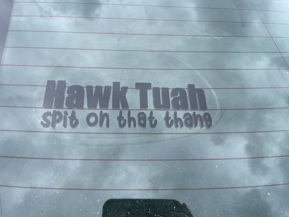 Huck Tuah MeMe Vinyl Car Window Laptop Wall Truck Tumbler Decal Sticker ...