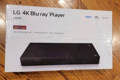 LG UBK80 4K Ultra-Hd Blu-ray Disc Player +HDR +3D - *NEW IN BOX ...