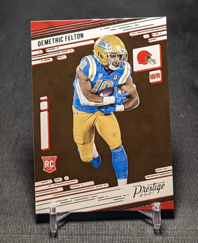 Demetric Felton Rookie RC 2021 Prestige Football Card #219 Cleveland ...