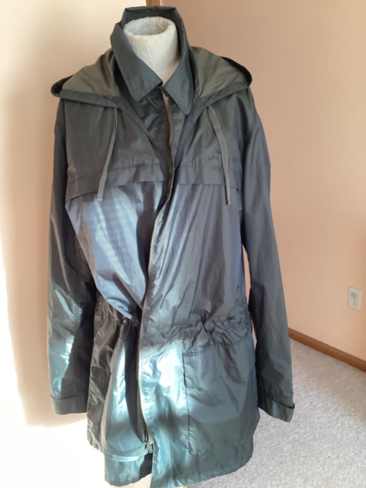 Mens coat,Rain coat,Green,US size L, (50),Lacoste,NWT | eBay