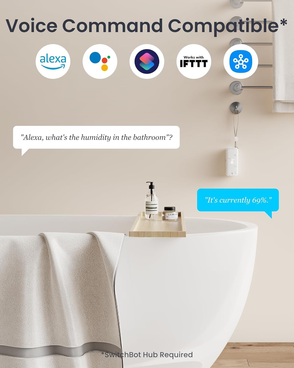 Nest Thermostat SwitchBot Hygrometer Thermometer - IP65 Waterproof ...