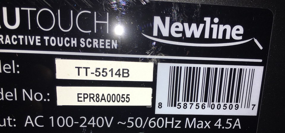 Newline TruTouch NB Series TT-5514B 55" Interactive Touch Screen | eBay