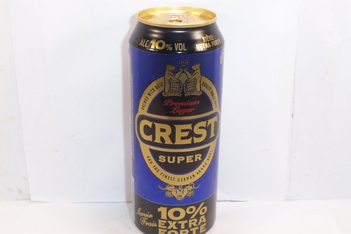 Crest Super Premium Lager 500ML Drawn & Ironed Wells & Young's UK BO | eBay