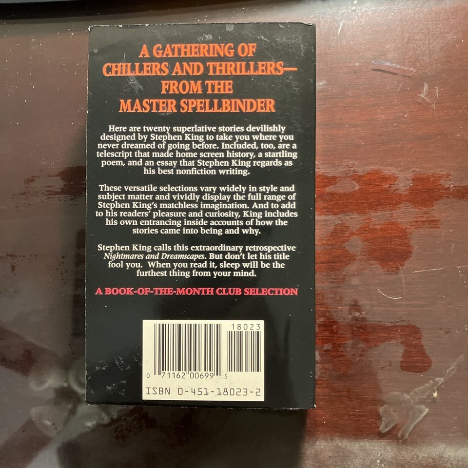 Nightmares & Dreamscapes Stephen King 1st Print, 1994 Paperback FREE ...