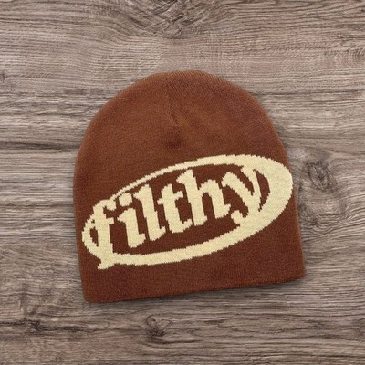 Y2K SKATER Filthy Beanie | ALT Grunge Opium Brown Hat | eBay