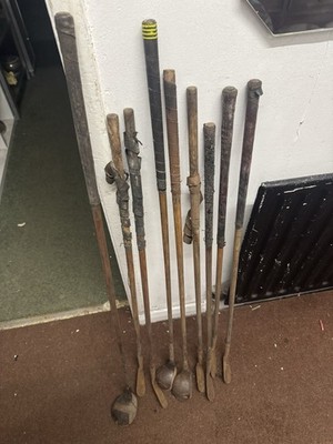 Antique Vintage Hickory Wood Shaft Golf Clubs Restoration Project | eBay UK