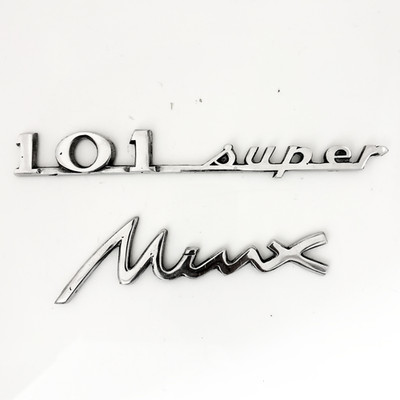 Hillman Minx 1950 - 1980 101 Super Minx Script Badge Emblem in Metal | eBay