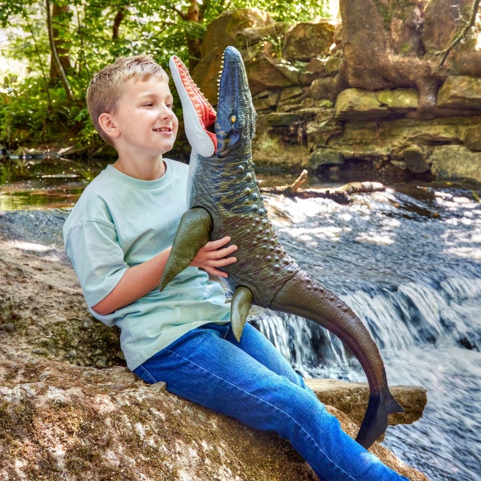Jurassic World Rebirth Super Colossal Mosasaurus Dinosaur Action Figure ...
