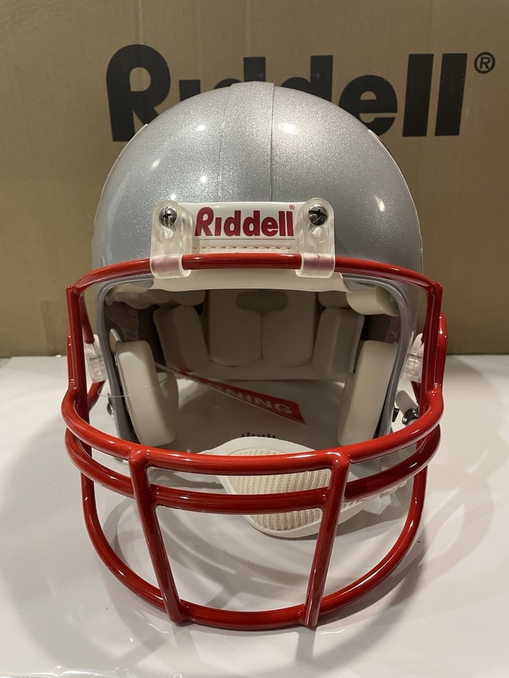 New England Patriots VSR-4 Riddell Full-Size Authentic Football Helmet ...