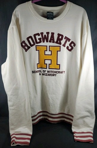 Wizarding of World Of Harry Potter Size XXL Sweatshirt Hogwarts Ivory ...
