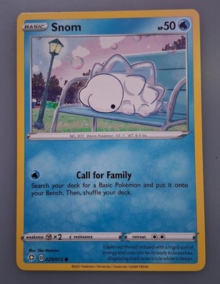 Pokemon Card - Snom - MOST RARE Snom 029/072 - Pristine New - Never ...