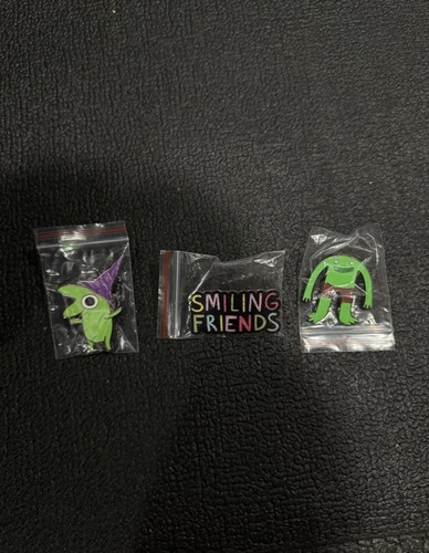 2025 SMILING FRIENDS VINYL FIGURES EXCLUSIVE MASTER SET PINS COMPLETE ...
