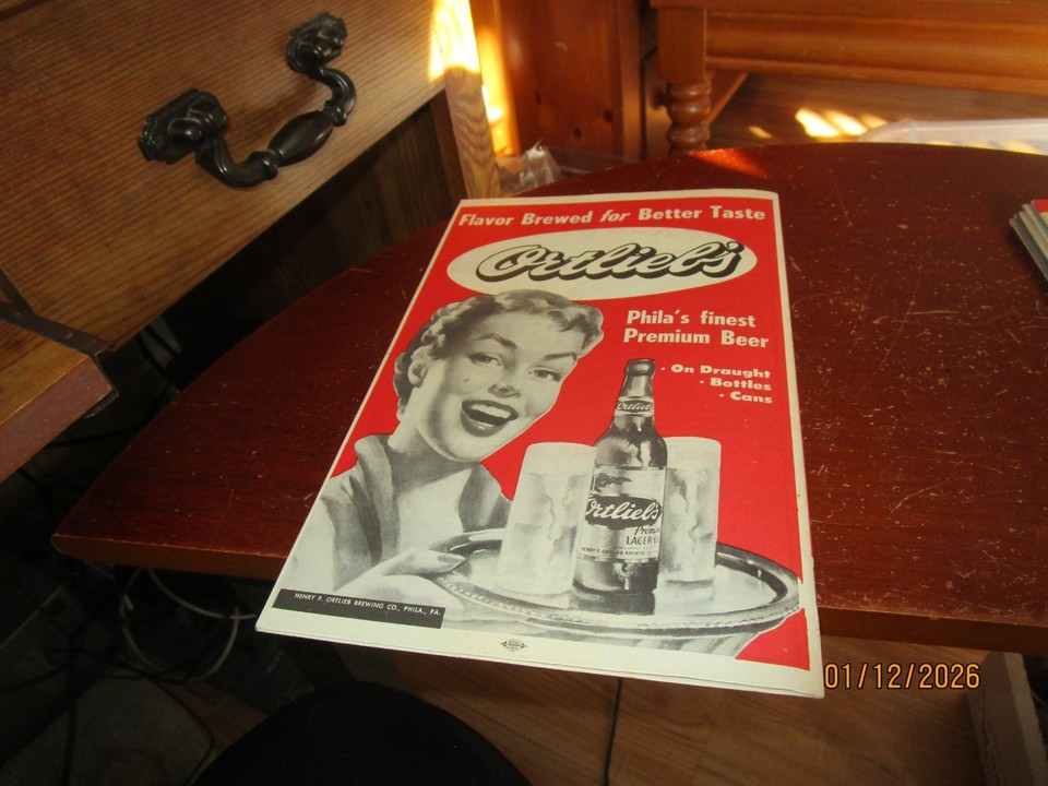July 15 1957 Philadelphia Phillies Baseball Program vs. St. Louis ...