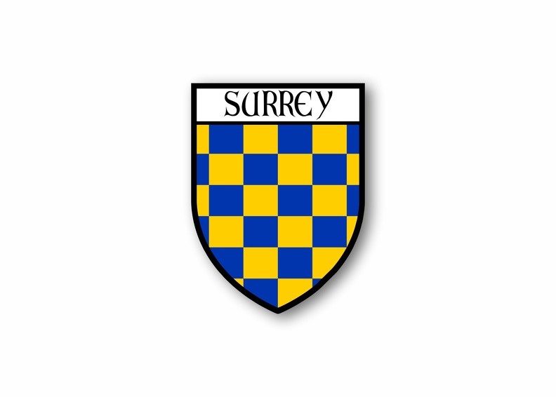 Sticker county shield car vinyl souvenir decal flag caravan crest ...