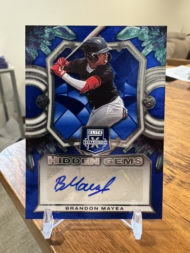 Brandon Mayea 2023 Panini Elite Extra Hidden Gems Prospect RC Auto #HG ...