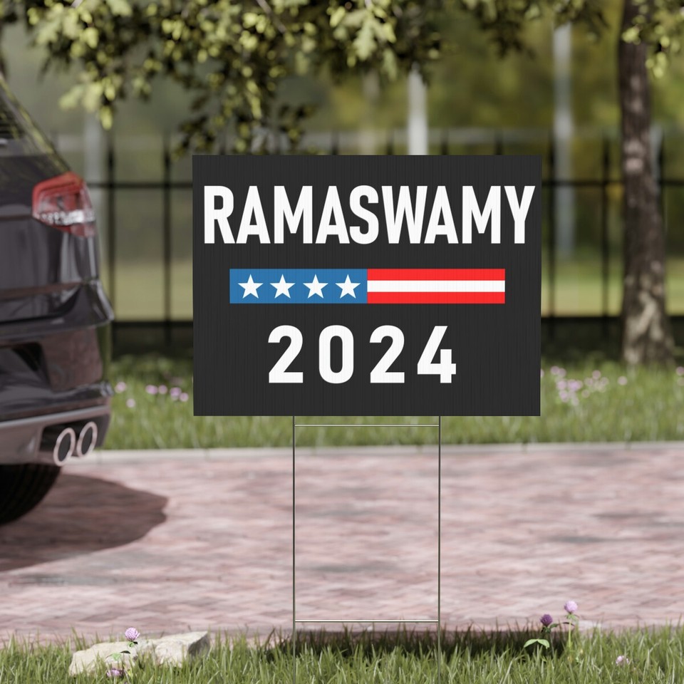 Vivek Ramaswamy Yard Sign Ramaswamy 2024 President Lawn Sign Ramaswamy ...