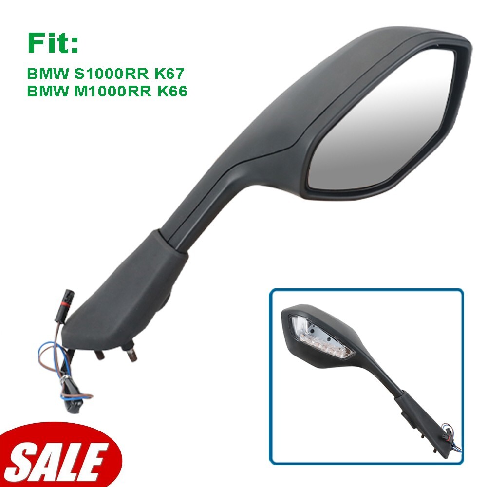 For 21-24 BMW S1000RR M1000RR Right Side Rear View Mirrors LED ...