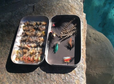 WHEATLEY SILMALLOY Metal Fly Box With 70 Clips Plus 70+ Flies #B8. T2 ...