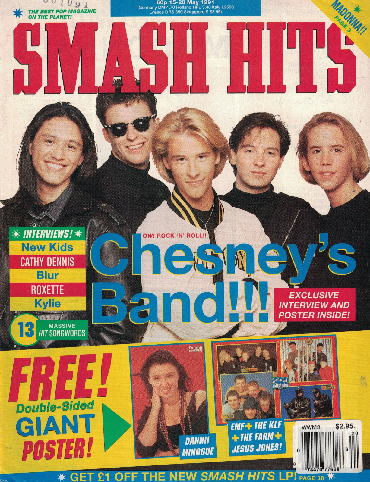 SMASH HITS Magazine May 1991 Pop Music Bands Posters 1990s | eBay
