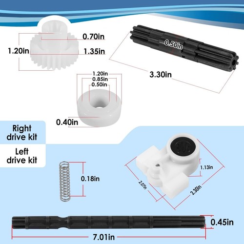 360290,360289 Left Right Drive Kit for Pentair Rebel-Kreepy Krauly Pool ...