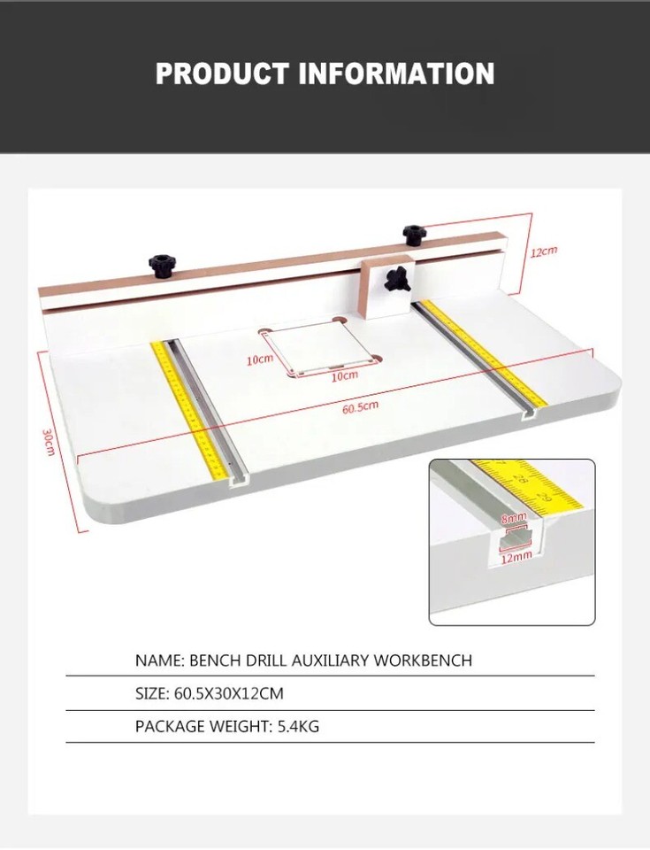 Bench drill auxiliary workbench Multifunctional extended extended table top | eBay