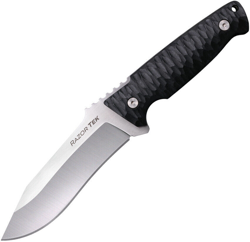 Cold Steel Razor Tek 5" Satin Black 4116 SS GFN Fixed Blade with Sheath ...
