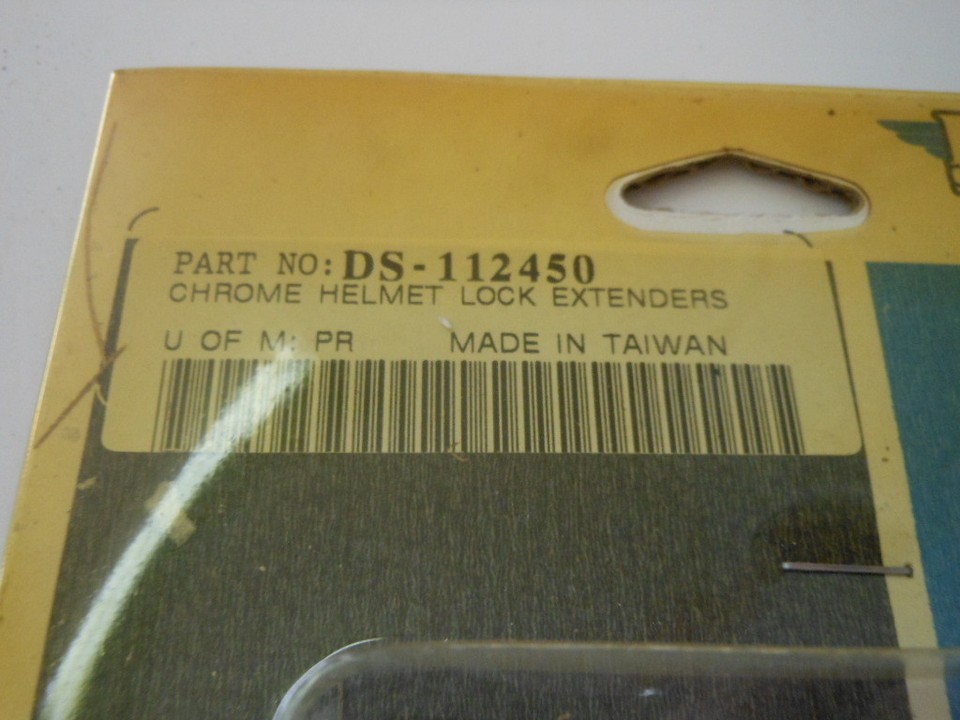 NOS Drag Specialties Chrome Helmet Lock Extenders DS112450 | eBay