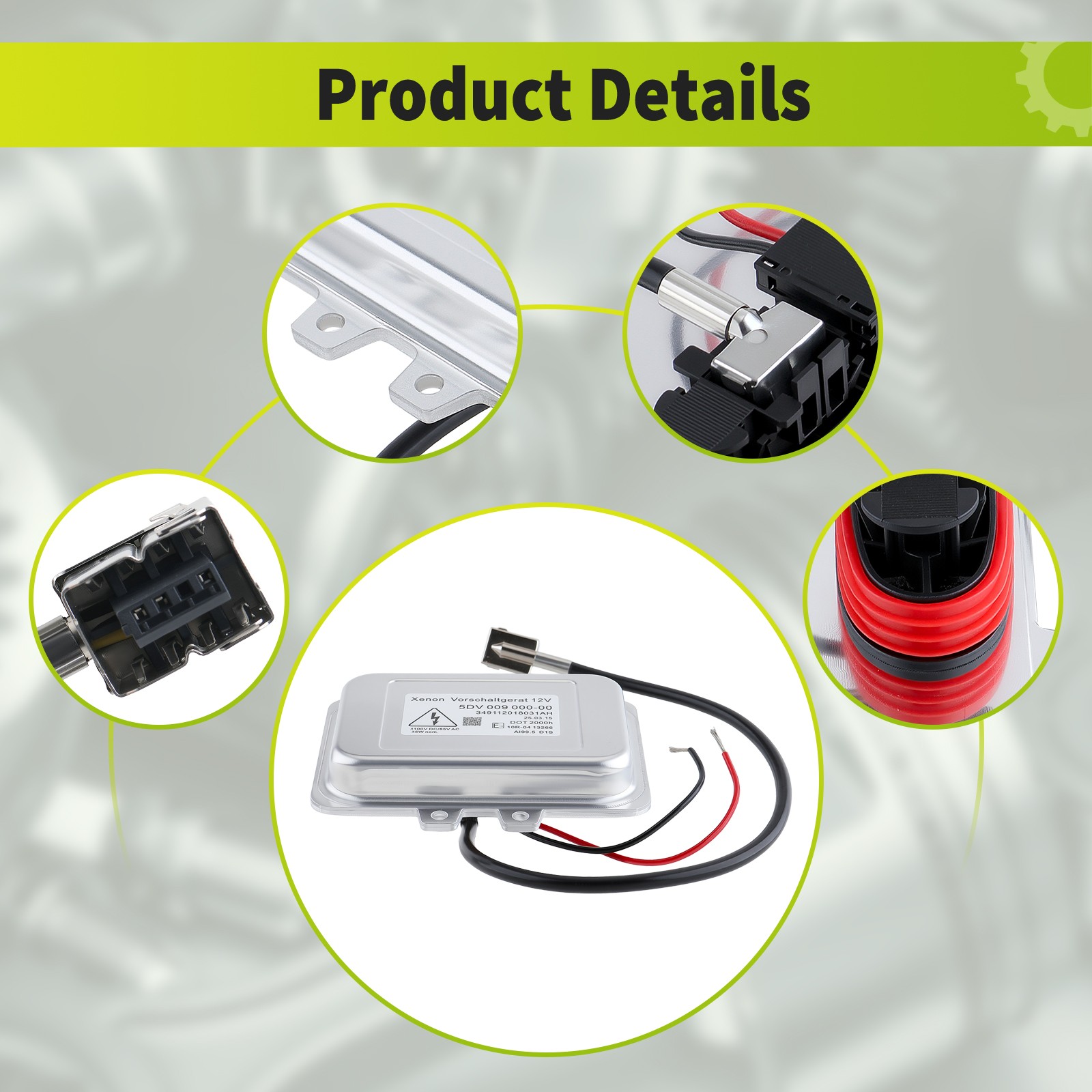 HID Xenon Ballast & D1S Bulb For 2007-2011 Jaguar XK XKR 5DV00900000 ...